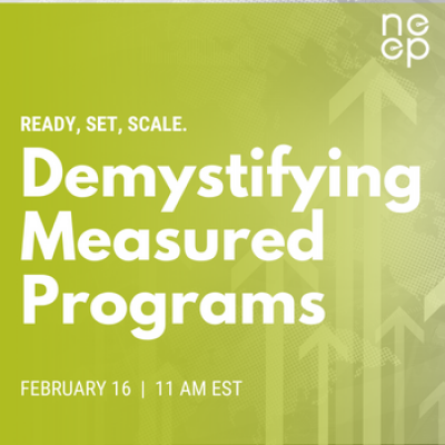 Ready, Set, Scale. A NEEP Webinar Series | Northeast Energy Efficiency ...